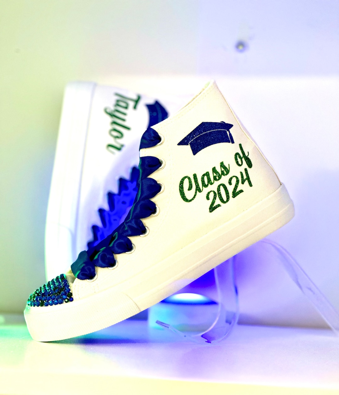 Graduation Sneakers Casual Trainers Personalized | Custom Class of ...