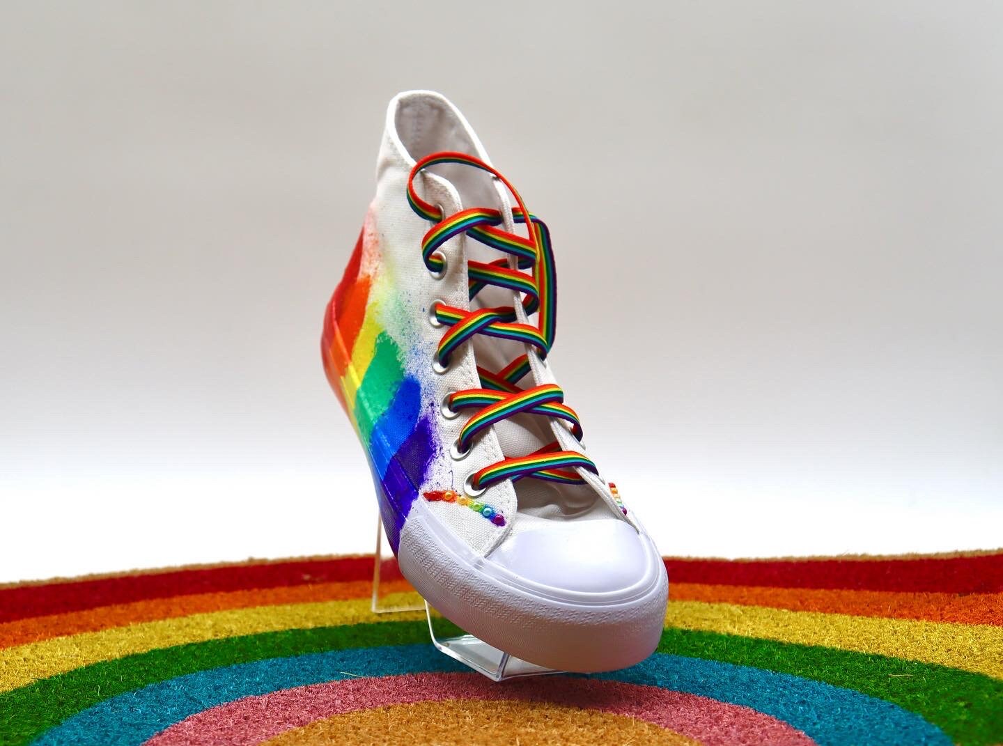 Pride Custom Canvas Sneakers LGBTQ Personalized Shoes USA - Etsy