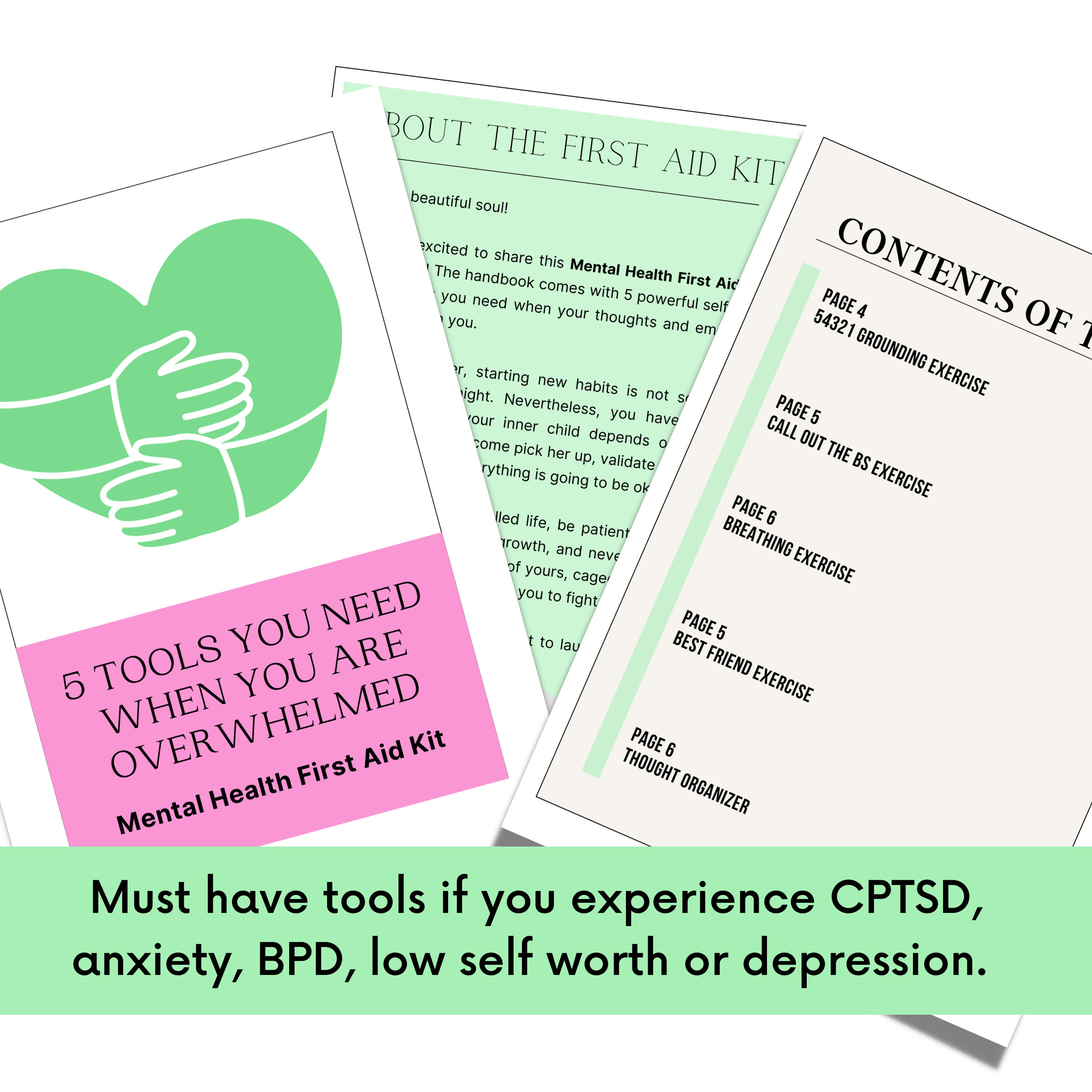 Mental Health Kit Therapy Tools Ebook Anxiety Care Package - Etsy