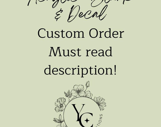 Custom Acrylic Blank and Decal - Etsy
