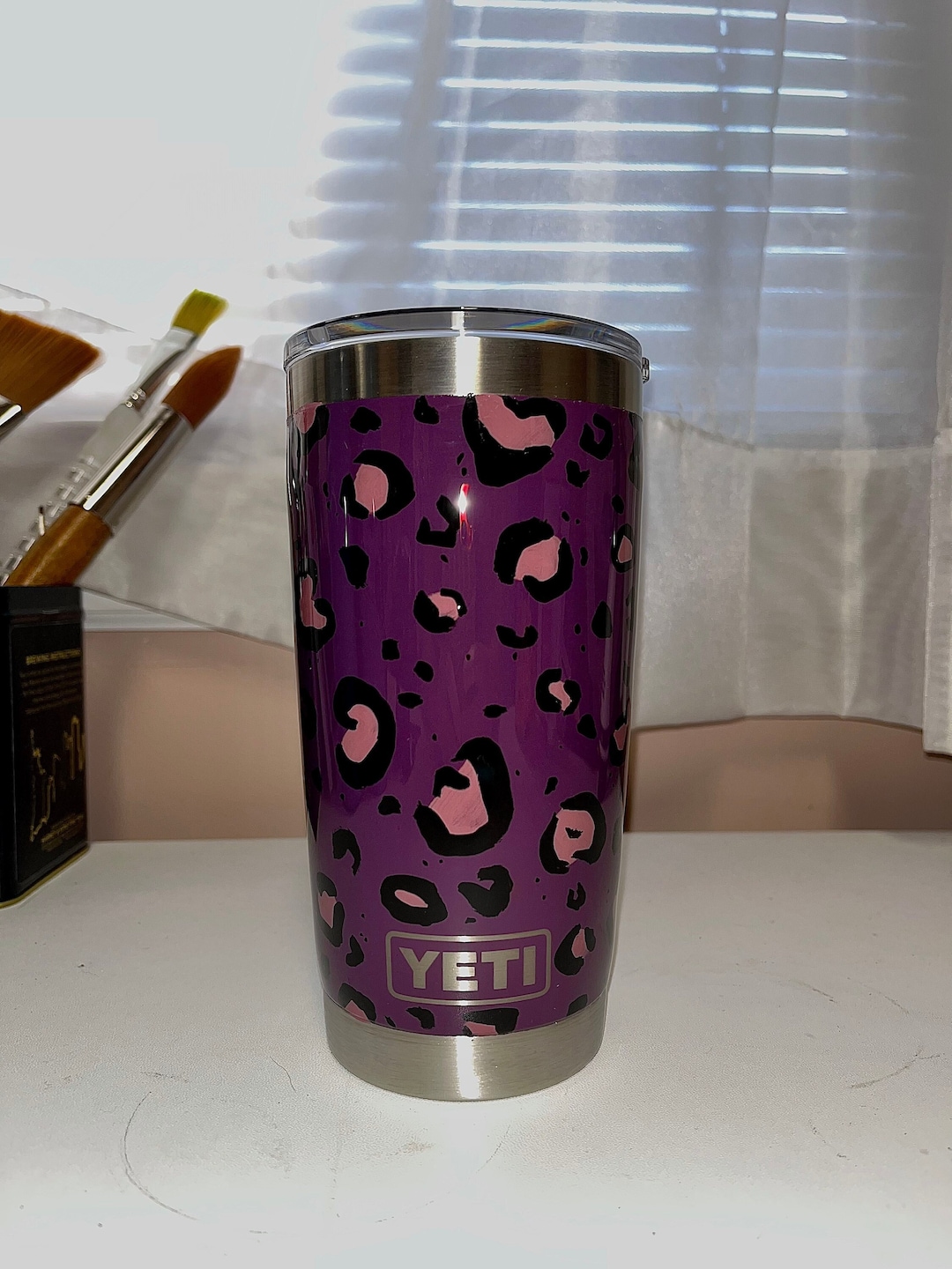 Custom Painted Yeti Tumbler - Personalized Water Bottle - Customizable ...