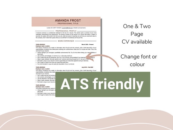 The Best ATS-Friendly CV Examples ATS-Compliant Template), 60% OFF