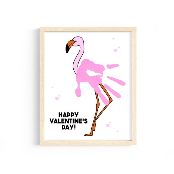 Flamingo Handprint - Etsy