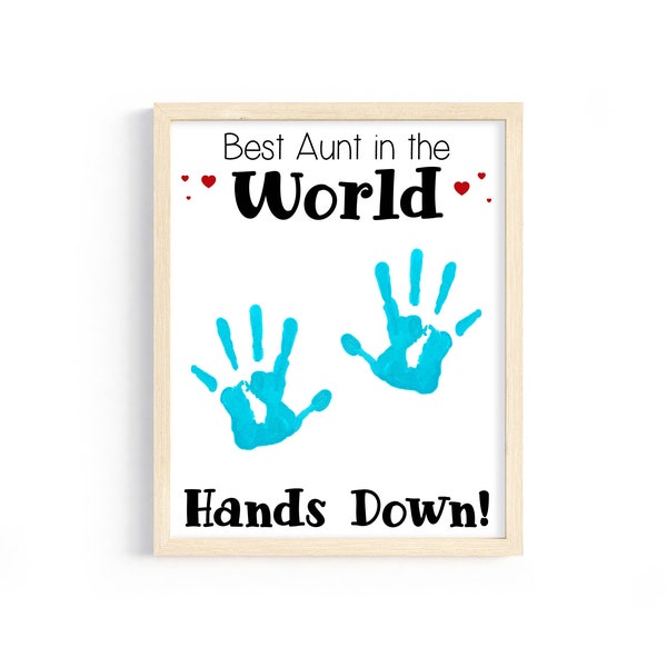 Aunt Handprint Art - Etsy