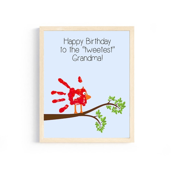 Handprint Art for Grandma - Etsy