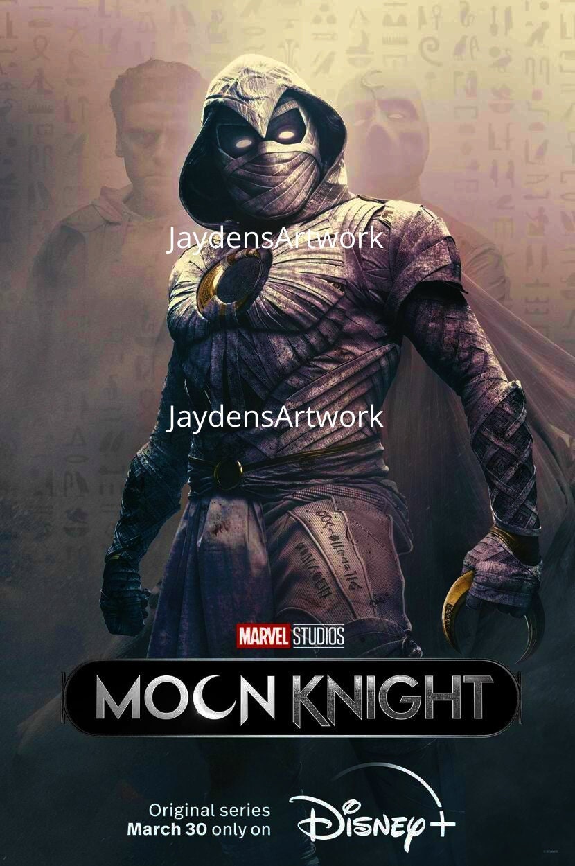 3 Moon Knight Digital Posters With PNG, and PDF, Marc Spector, Moon ...