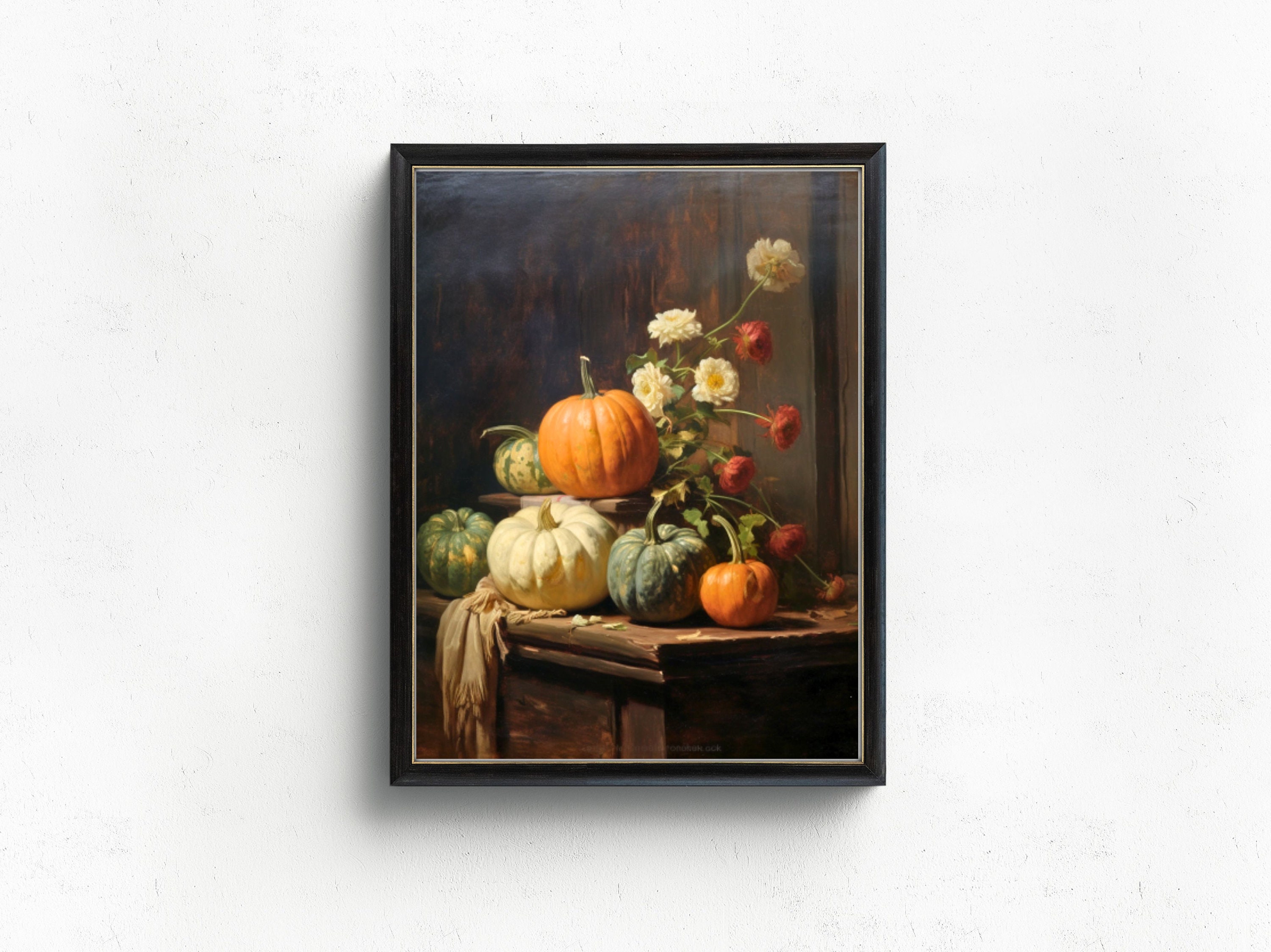 PRINTABLE Autumn Art Print Pumpkin Wall Art Autumn Digital Print ...