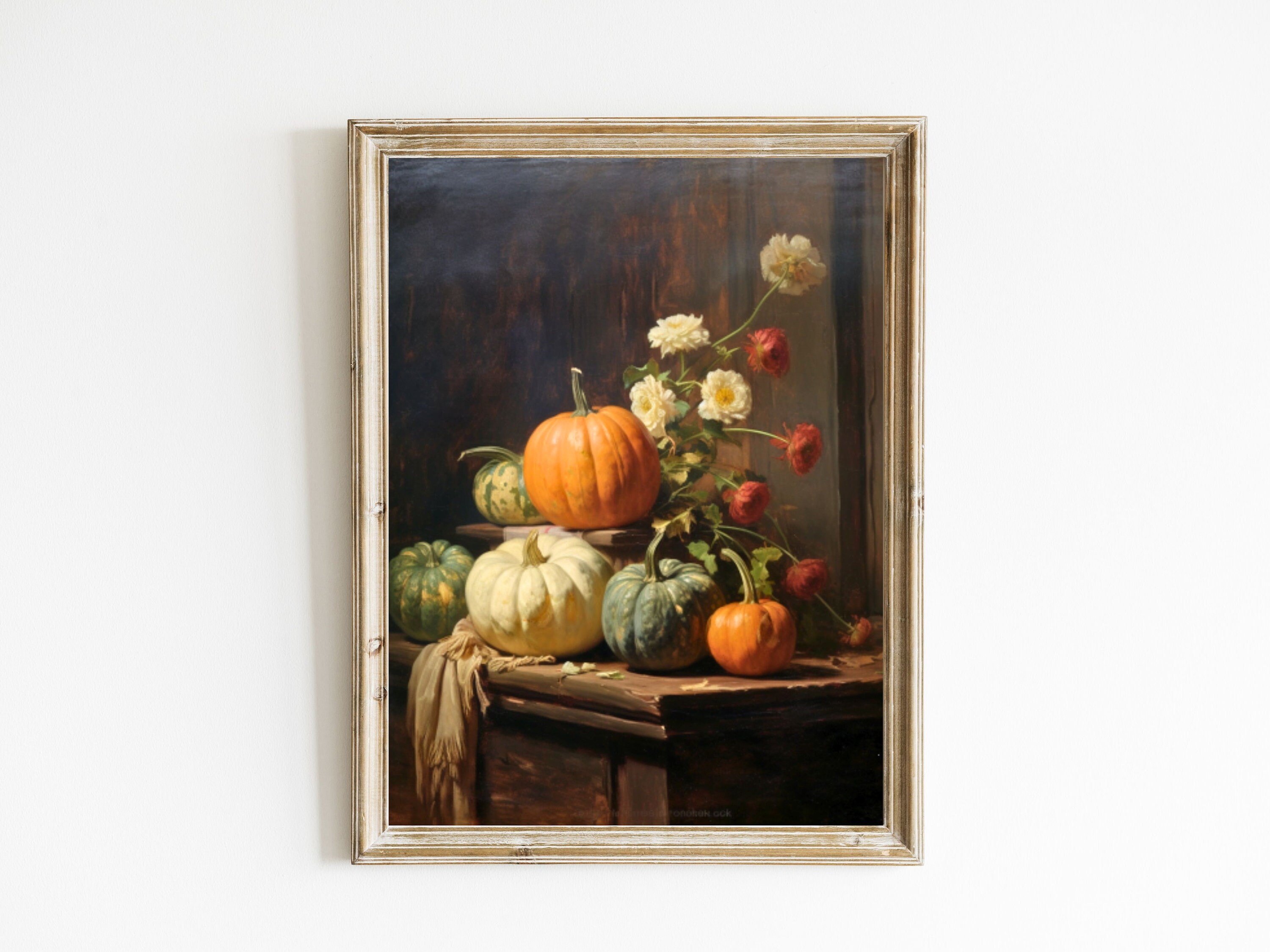 PRINTABLE Autumn Art Print Pumpkin Wall Art Autumn Digital Print ...