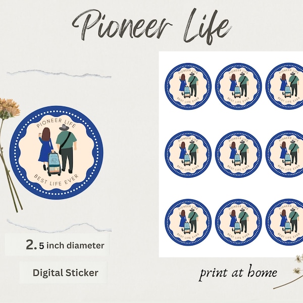 Jw Pioneer Stickers Digital - Etsy