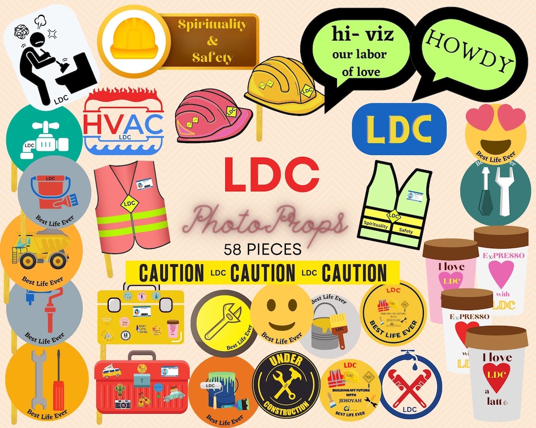 LDC Photo Booth Props 58 IMAGES - Etsy