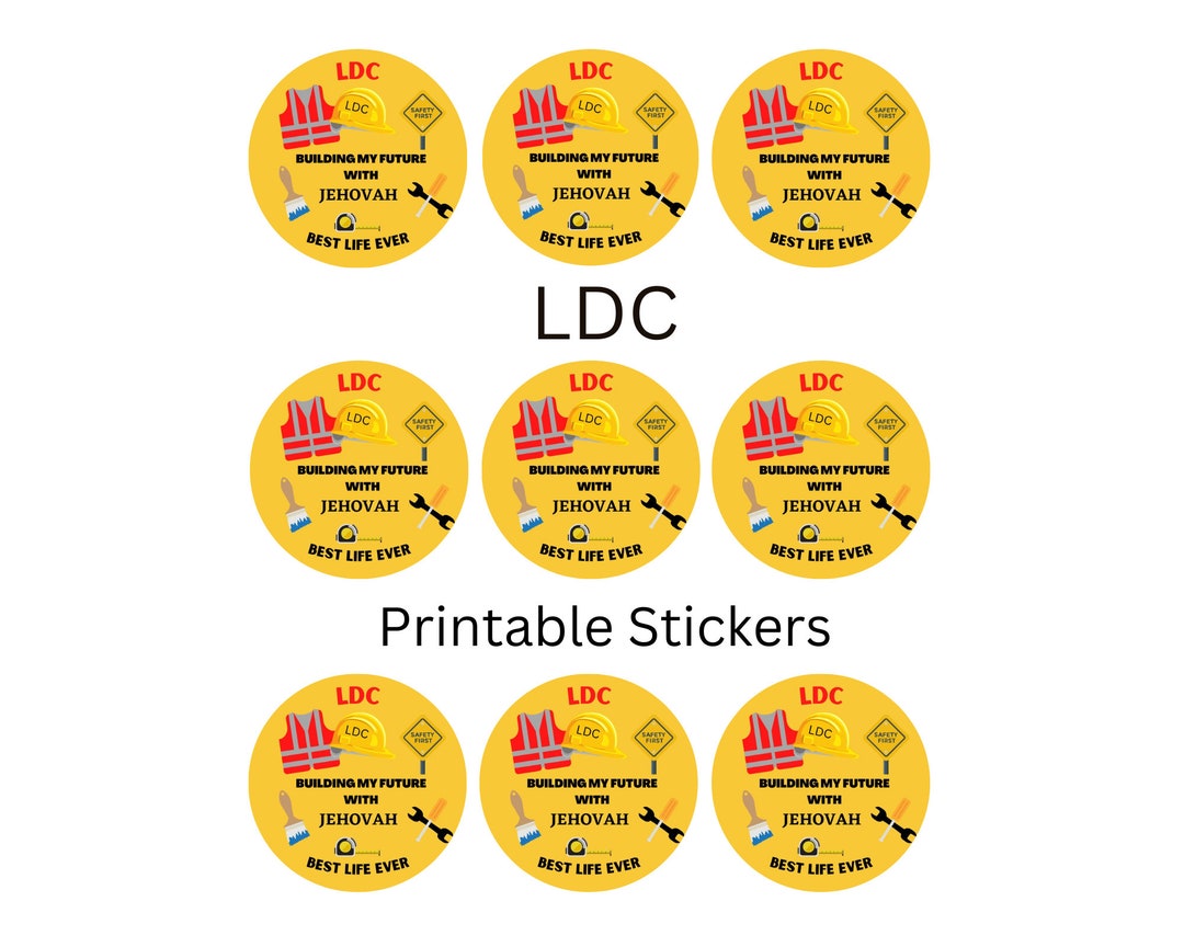LDC Stickers Building My Future With Jehovah Digital - Etsy