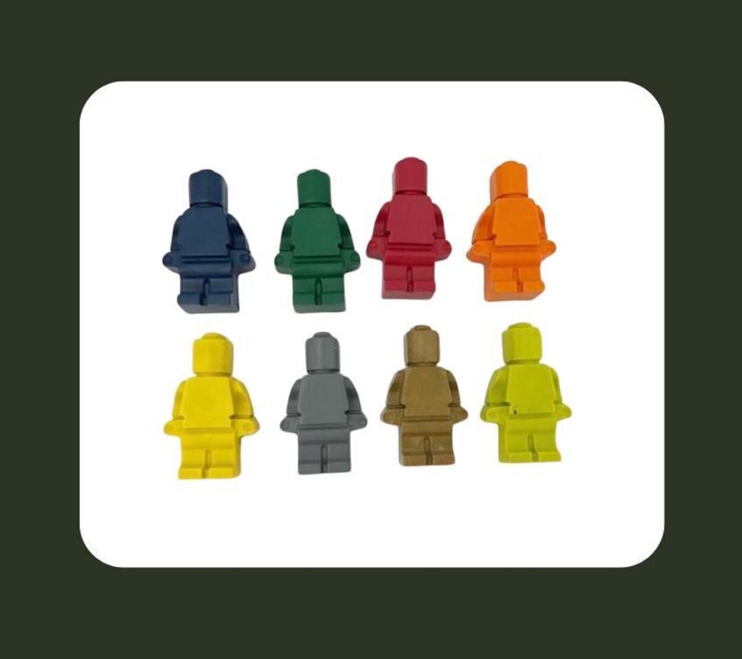 Set of 50 Mini Robot Shaped Crayons - Etsy