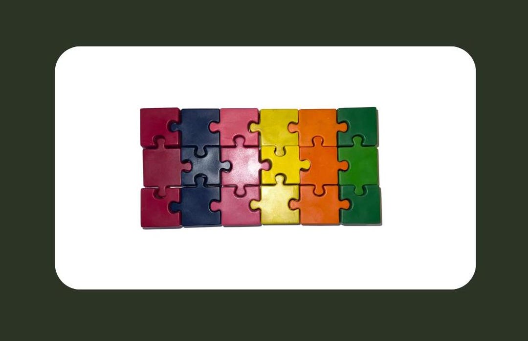 Puzzle Piece Crayons - Etsy