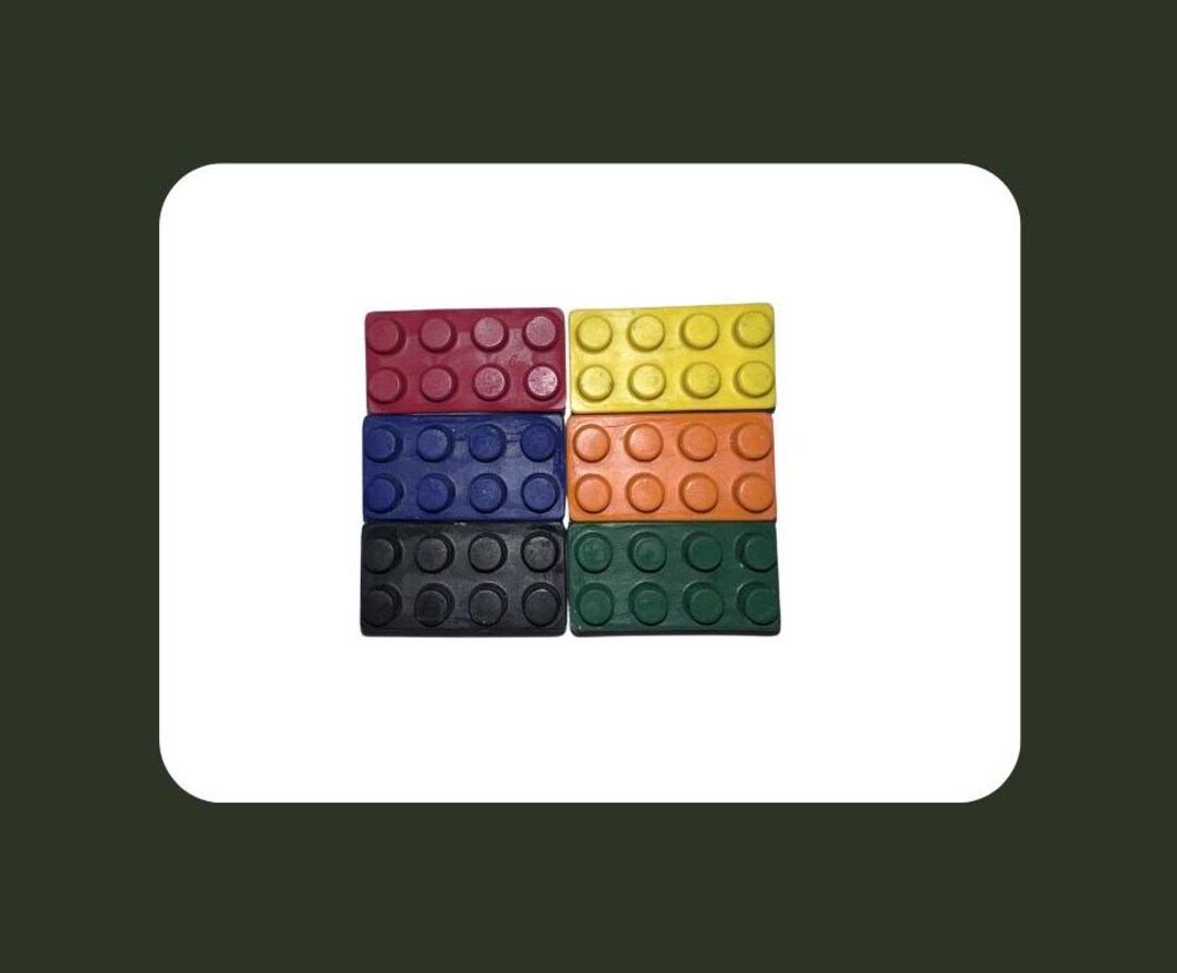 Set of 50 Mini Brick Shaped Crayons - Etsy