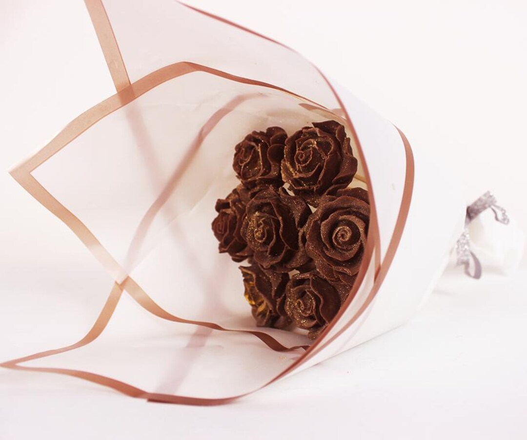 Milk Roses Milk Chocolate Flower Bouquet - Etsy