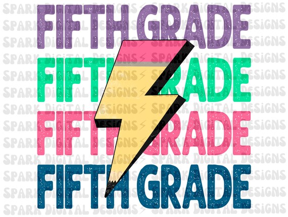 Fifth Grade Png 5th Grade Png Teacher Png Back to School | Etsy