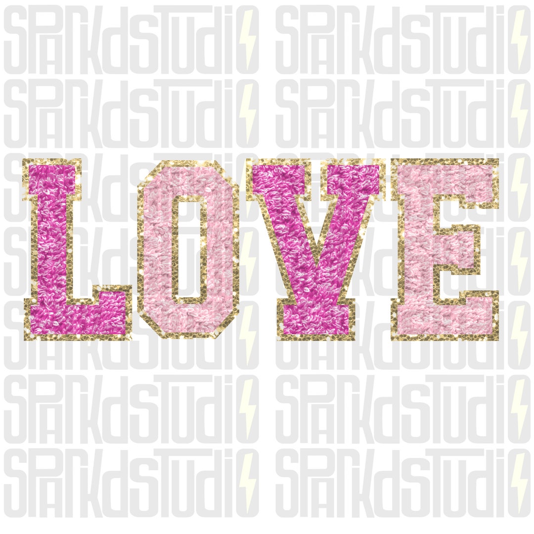 Faux Chenille Valentine Love Png, Valentines Day Png, Retro Valentine ...