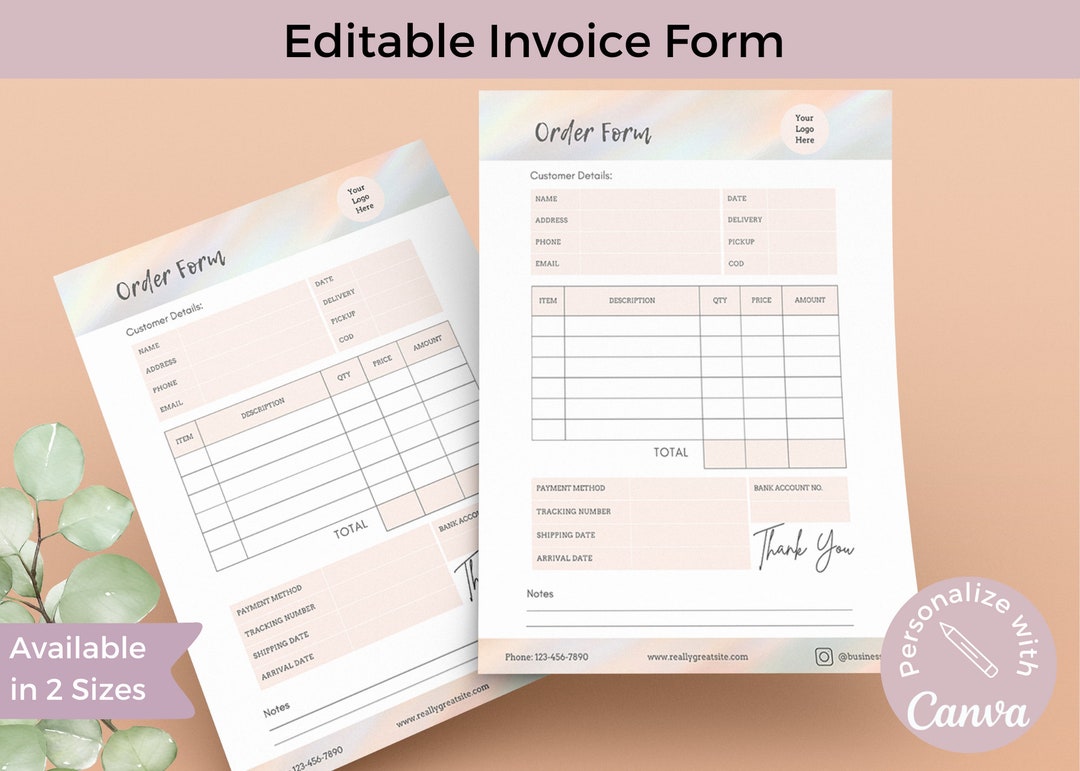 Printable Invoice Template for Small Business Invoice Template Generic ...