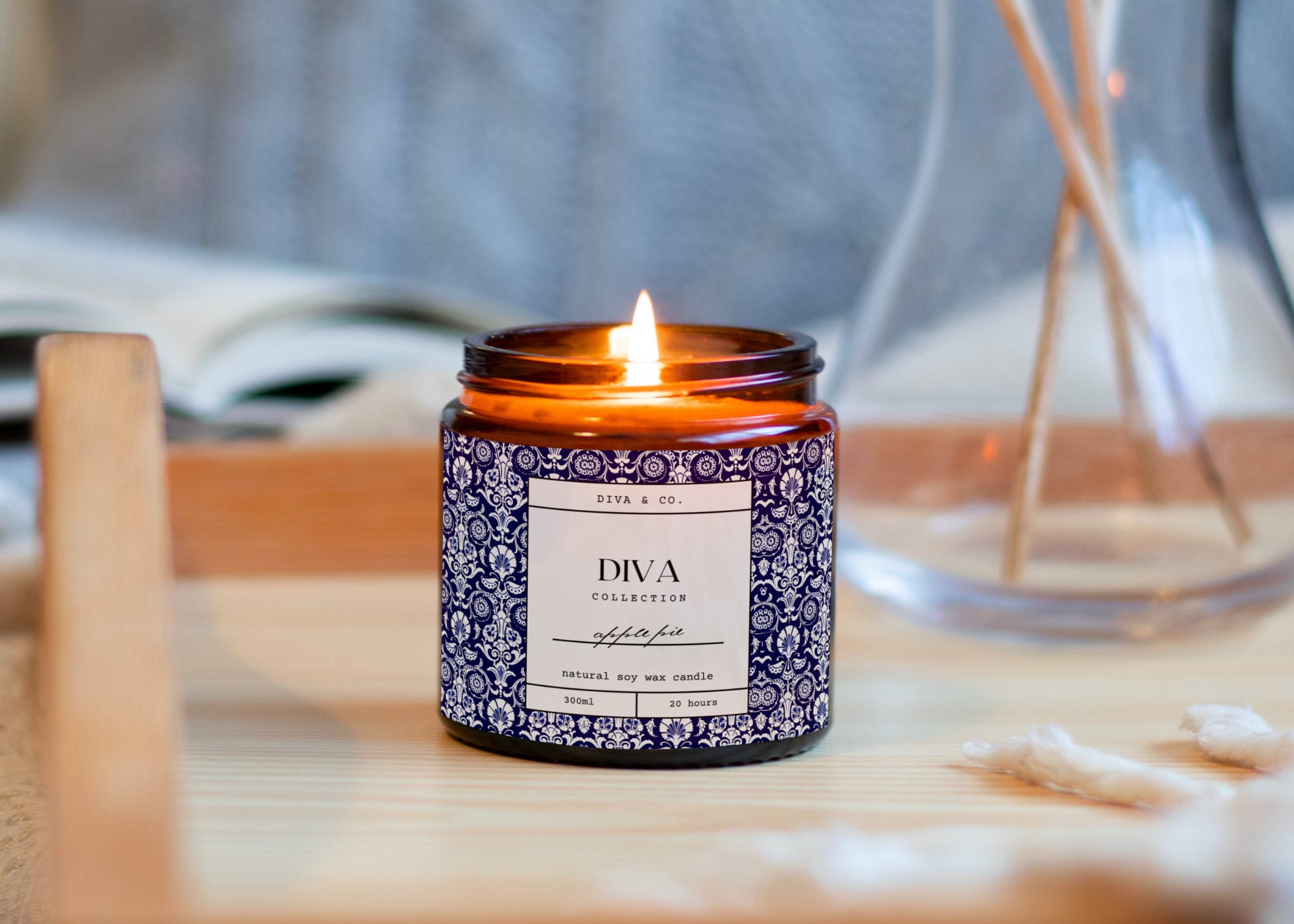 Editable Candle Label Templates With Canva Luxury Candle Label Template ...