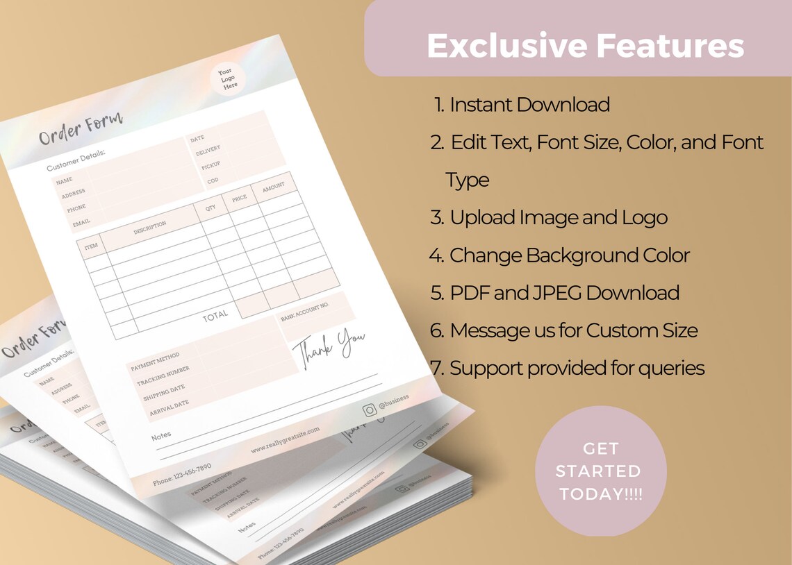 Printable Invoice Template for Small Business Invoice Template Generic ...