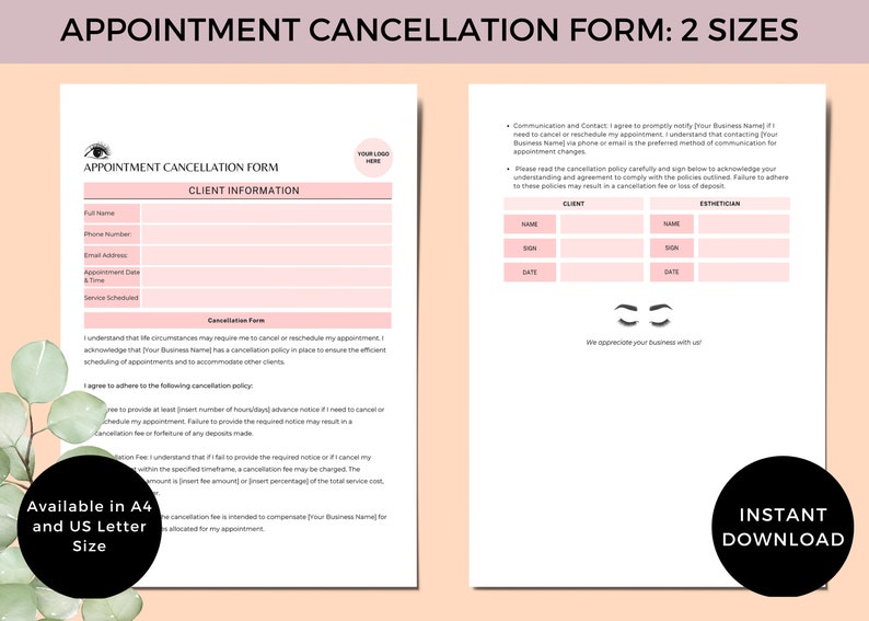 Eyelash Extension Forms Lash Extension Forms Esthetician Consultation ...