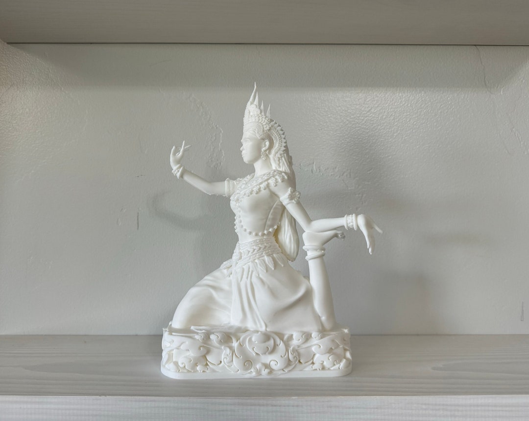 Handcrafted 3D Printed Apsara Dancer in Flying Pose - Banteay Srei ...