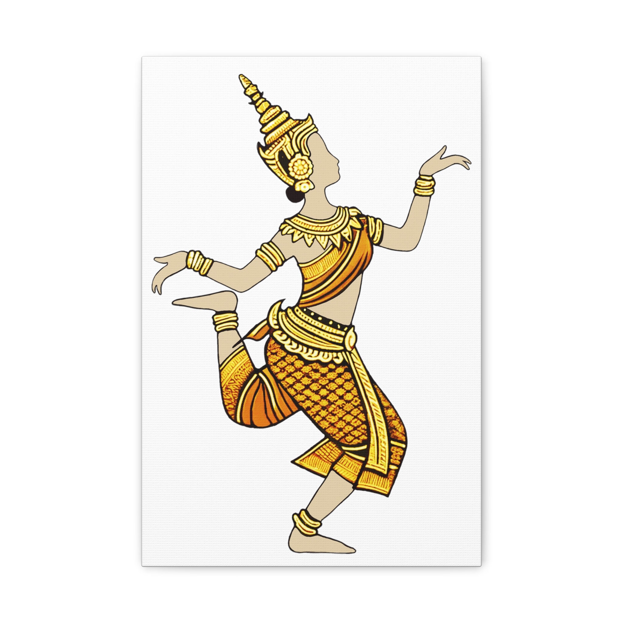 Canvas Cambodian Apsara Dancer Print Traditional Modern Khmer Art on ...