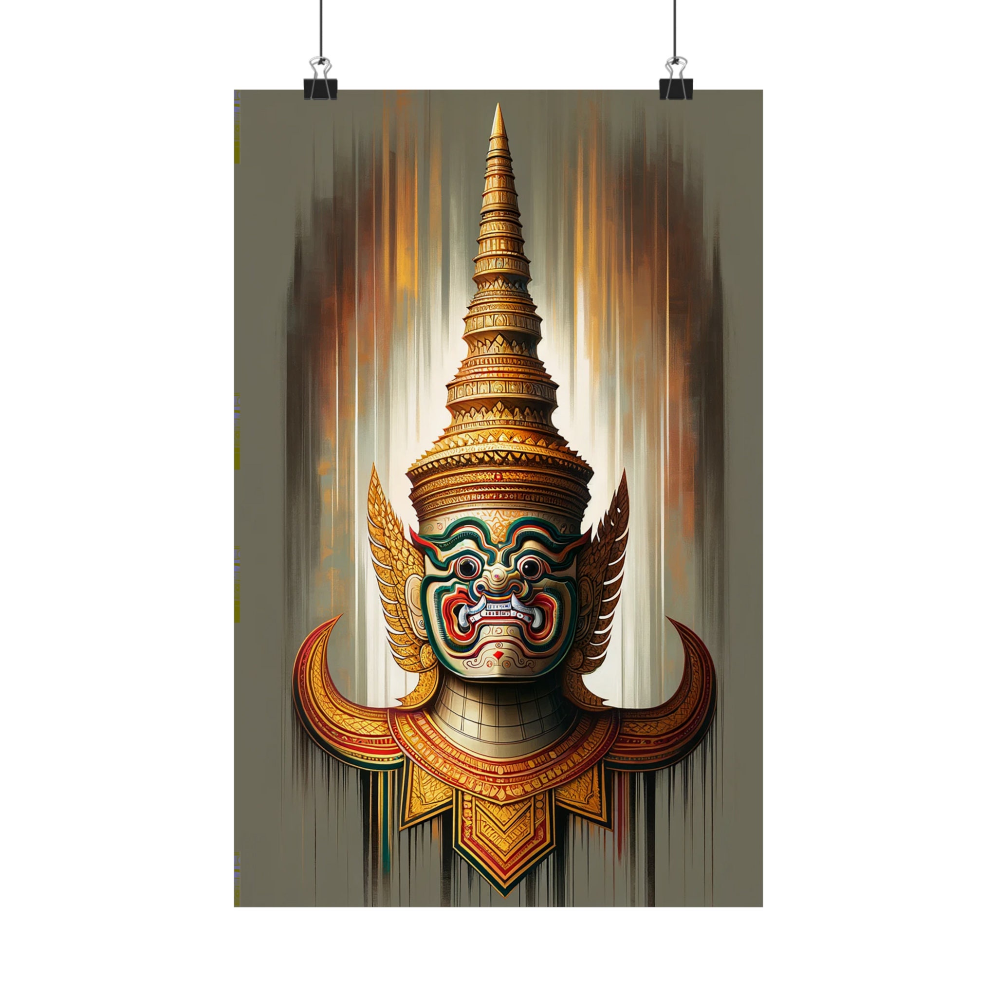 Matte Poster - Cambodian Yaksa Rama Sura: Matte Poster Art - Etsy