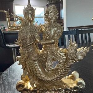 Cambodian Sovan Maccha and Hanuman Statue | Khmer Mythology Art | 3D ...