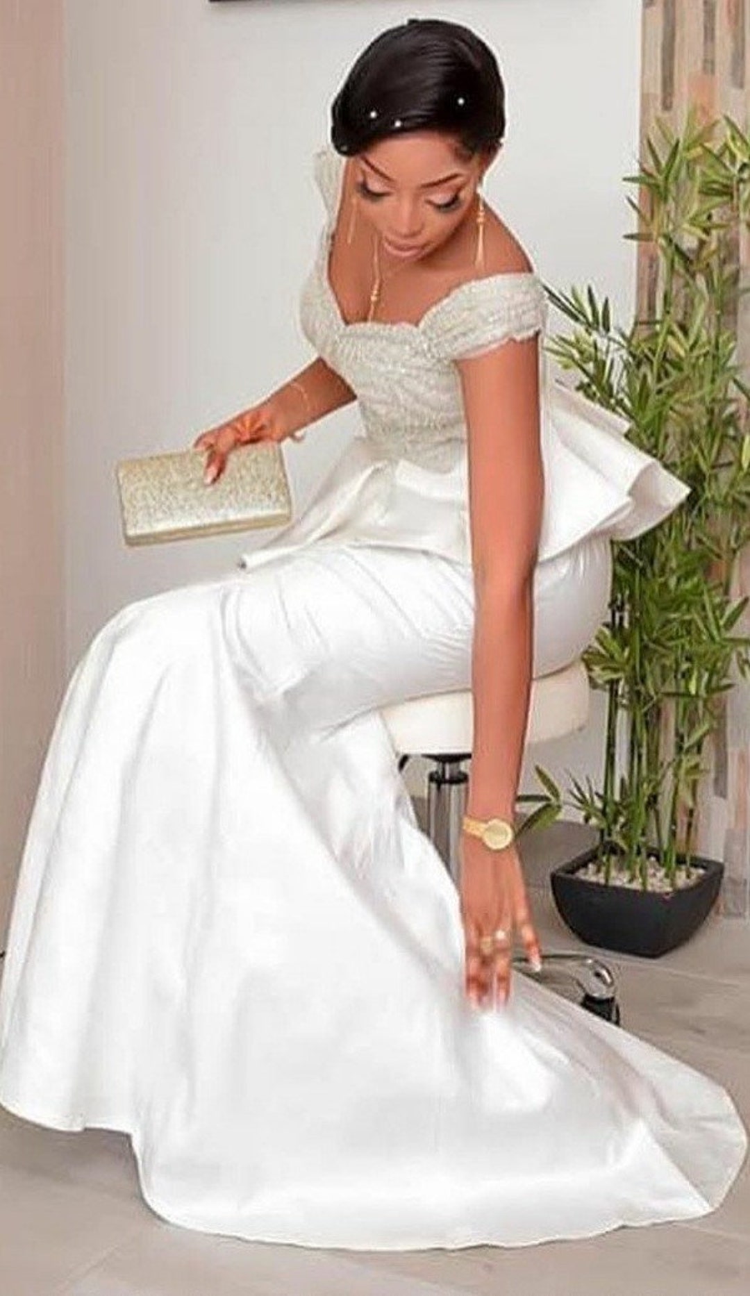 Beautiful Silk Finish Bridal Dress, - Etsy