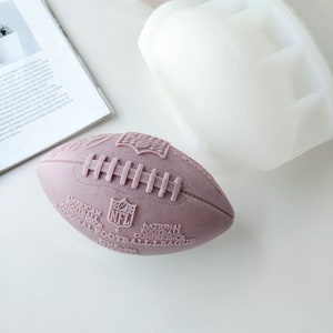 Football Silicone Mold (great for Candle Making, Resin, Chocolate, and ...