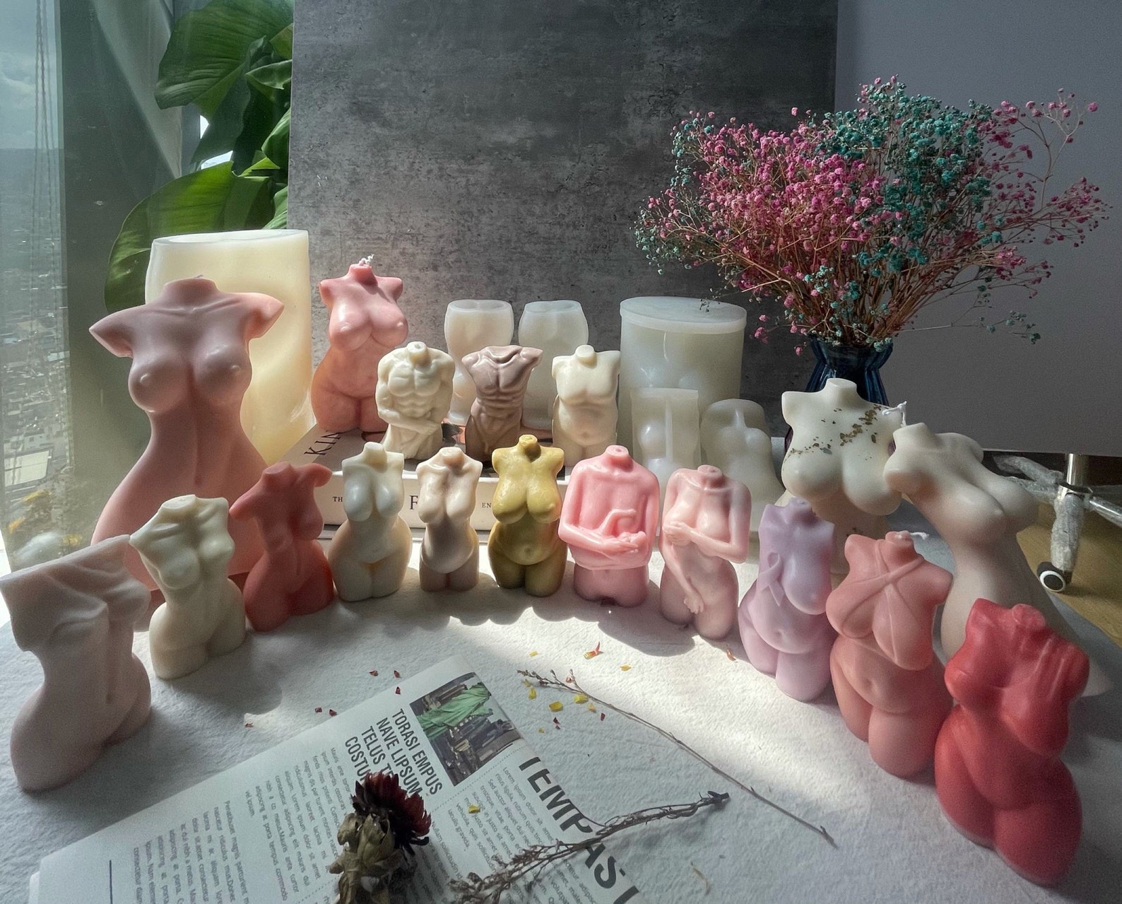 Body Statue Silicone Molds for Candle Making (multiple Sizes & Options ...
