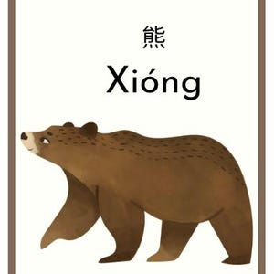 Animal Flashcards Learn Mandarin Chinese Homeschool Nursery Preschool ...