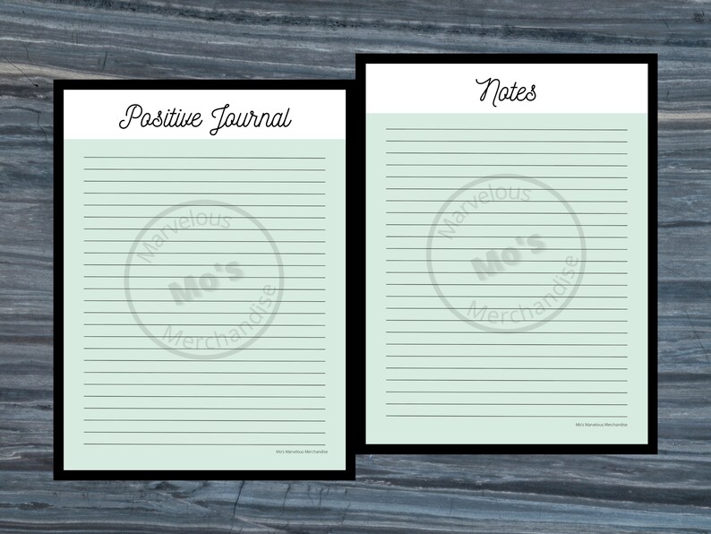 Blank Monthly Calendar, Green - Etsy