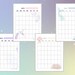 Blank Printable Monthly Fantasy Calendar Pack - Etsy