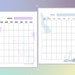 Blank Printable Monthly Fantasy Calendar Pack - Etsy
