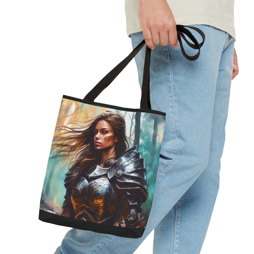 Fantasy Female Warrior Tote Bag - Etsy