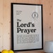 The Lord's Prayer, Retro Christian Wall Art, Minimalist Christian ...