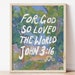 Watercolor Landscape Mural Christian Poster for Church Office Wall ...