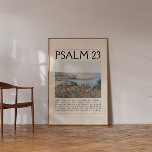Psalm 23, Printable Wall Art, Christian Poster, Christian Wall Art ...