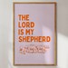 Psalm 23 Pink Vintage Print, Christian Poster, Printable Wall Art ...
