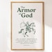 The Armor of God Wall Art Christian Wall Art Retro Vintage Print Dorm ...