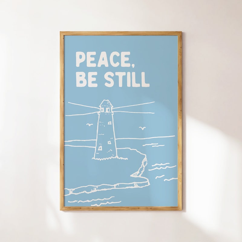 Peace Be Still Art - Etsy