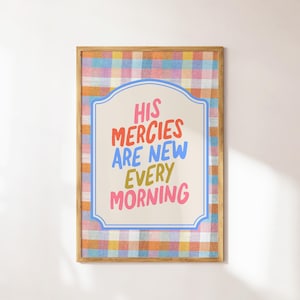 Christian Wall Art | His Mercies Are New Every Morning Wall Art ...
