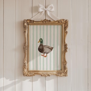 Vintage Farmhouse Duck Print, Digital Downloadable Wall Art, Nursery ...
