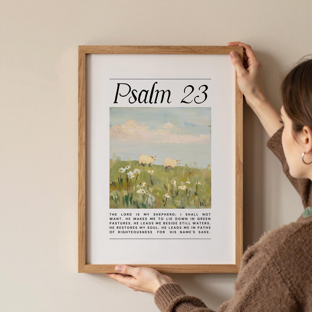 Psalm 23 Vintage Farmhouse Print (digital Download) V584 - Etsy