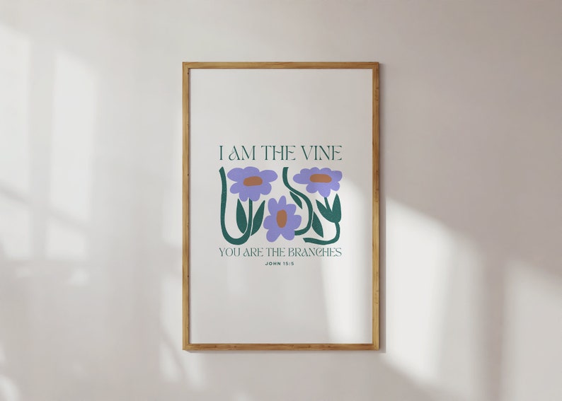 Bible Verse Posters Aesthetic Christian Wall Art Digital - Etsy