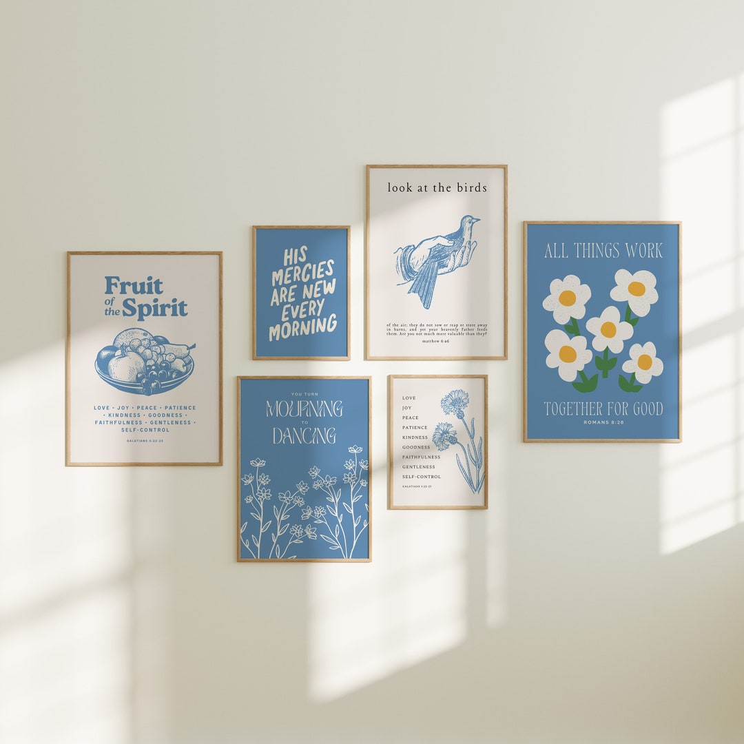 Christian Wall Art Bundle for Apartment Wall Decor for Housewarming ...