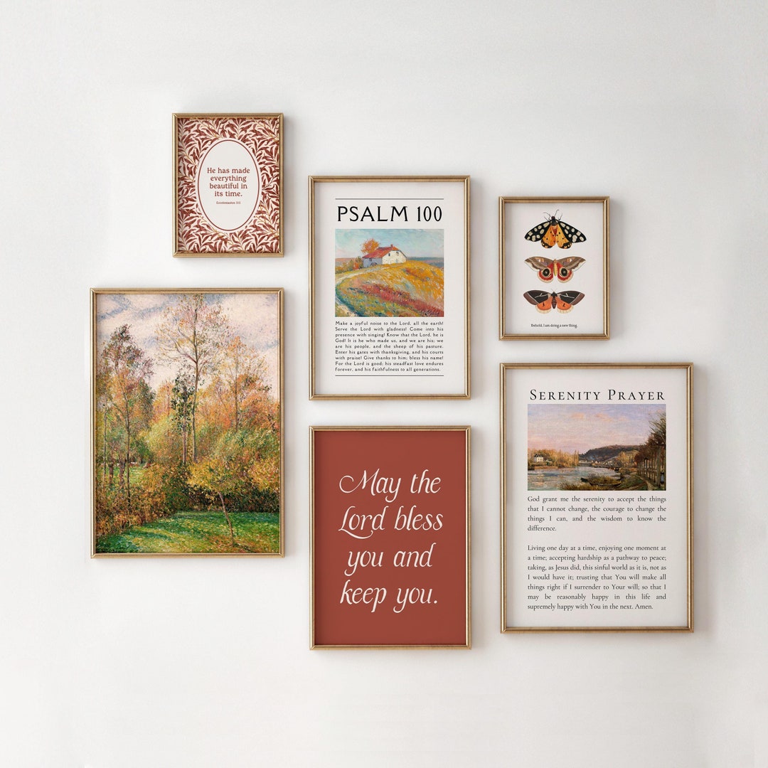 Christian Wall Art, Fall Wall Art Bundle, Bible Verse Wall Art, Autumn ...