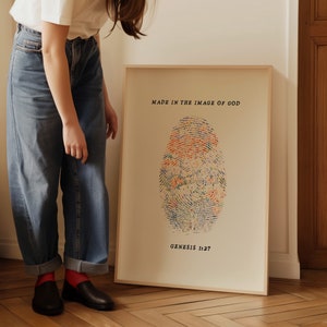 Made in the Image of God, Genesis 1:27, Printable Wall Art, Digital ...